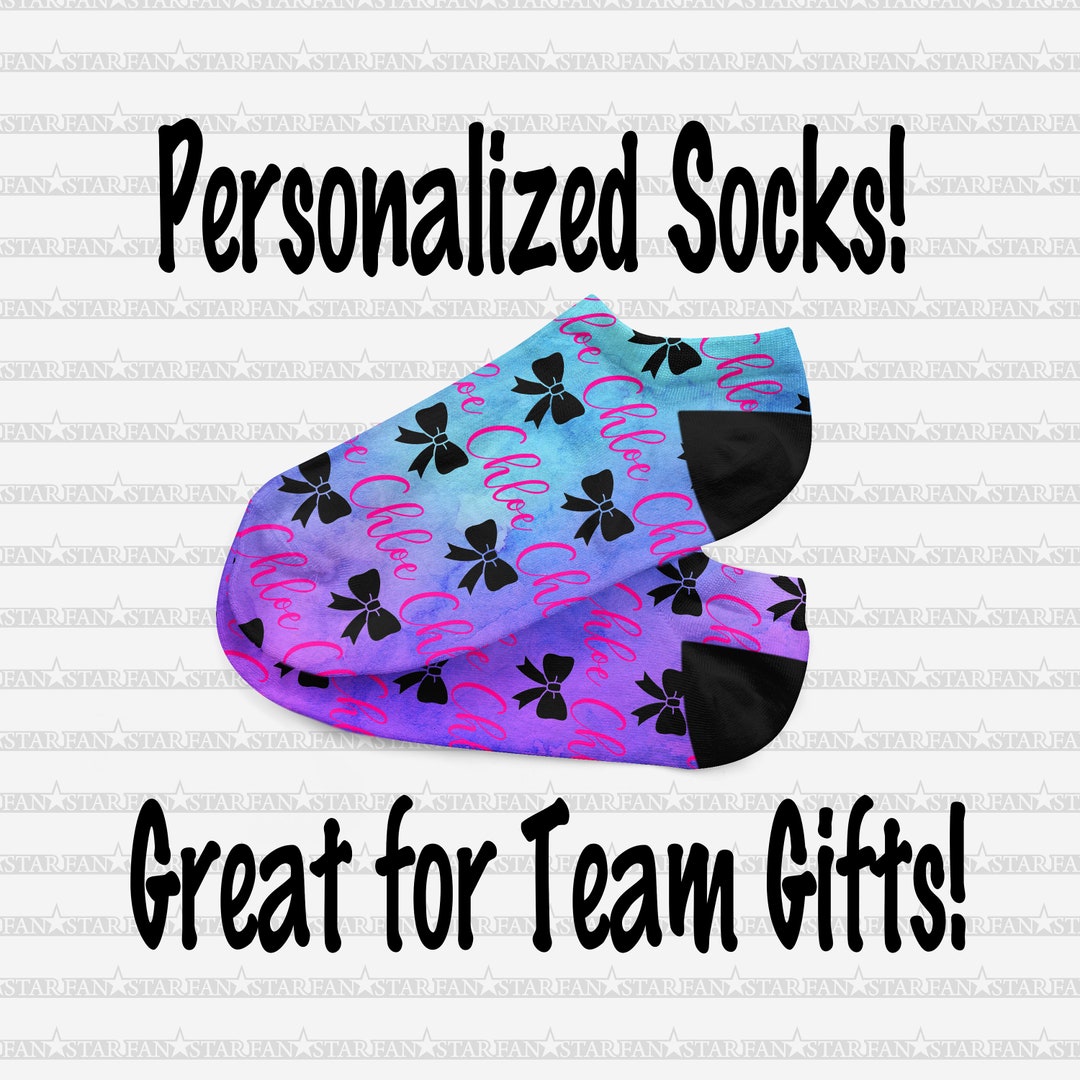 Custom CHEER Socks, Personalized CHEER Team Socks, Option to Choose ...