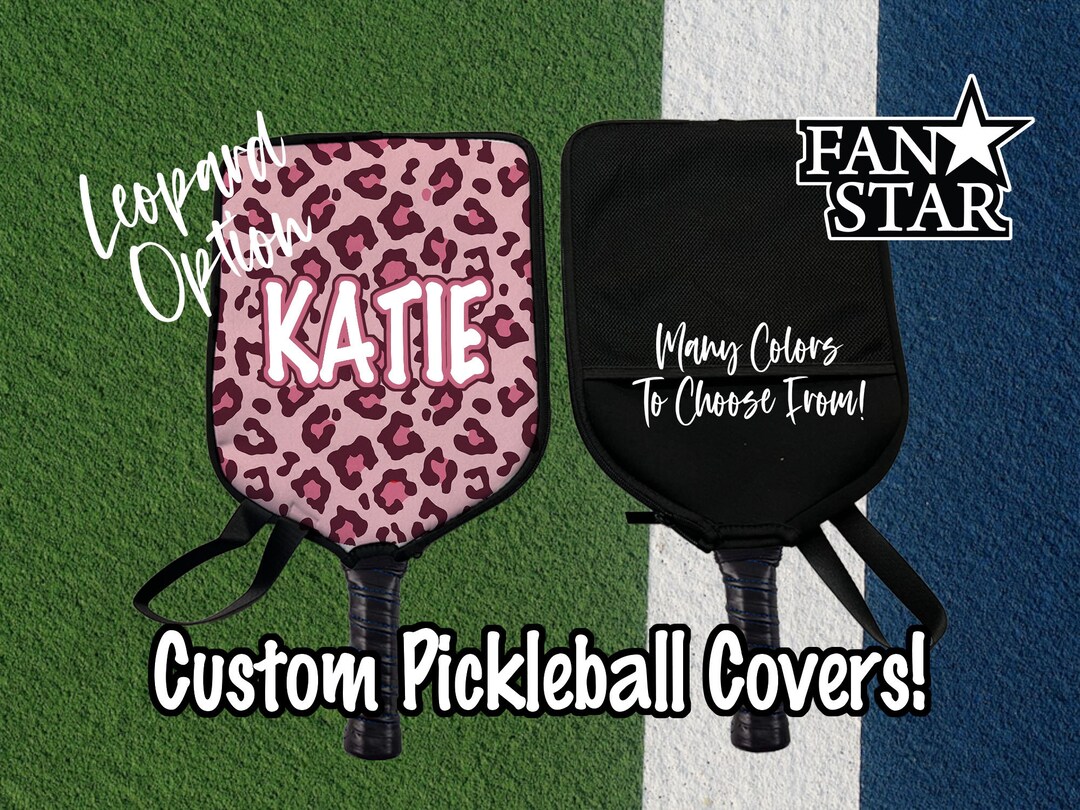 Custom Pickleball Paddle Cover, Personalized Pickleball Cover With Mesh ...