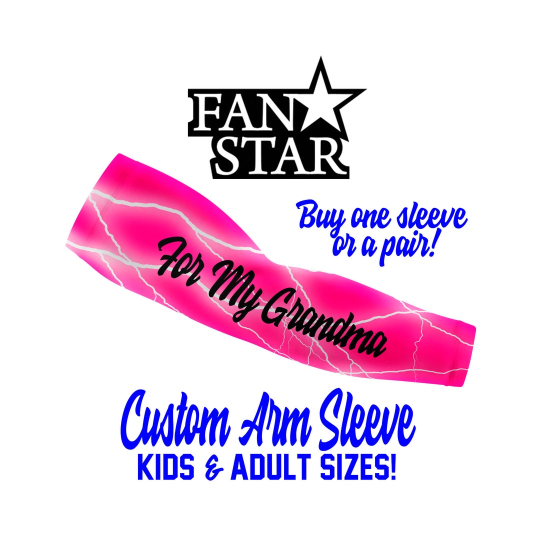 Personalized Breast Cancer ARM Sleeve, Breast Cancer Awareness Pink ...
