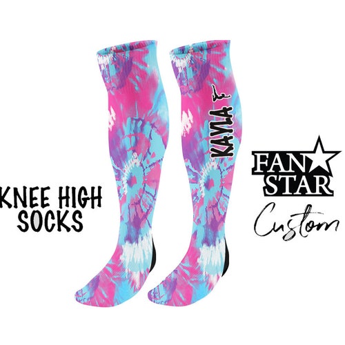 Custom Athletic Knee High Socks Personalized Compression - Etsy
