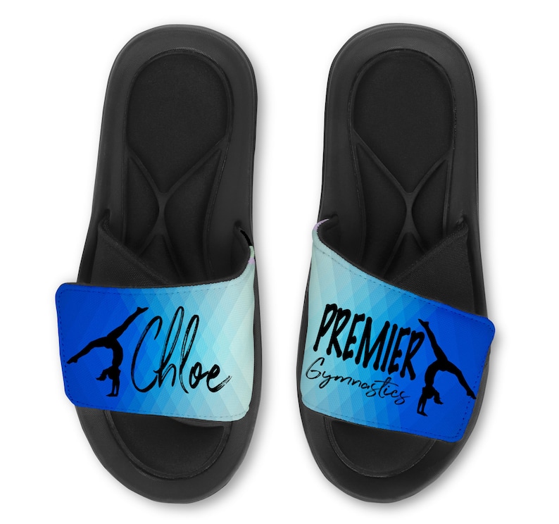 Personalized GYMNAST Slides - HANDSTAND Gymnastics Custom Slides ...