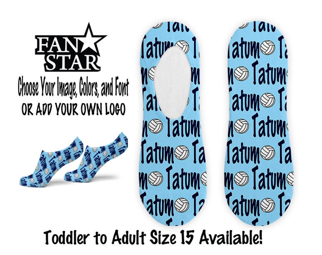 Personalized Volleyball No Show Ankle Socks, Custom Volleyball Socks ...
