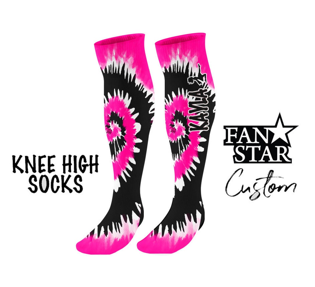 Personalized Irish Dancer Socks Knee High Tie Dye, Custom Irish Dance ...