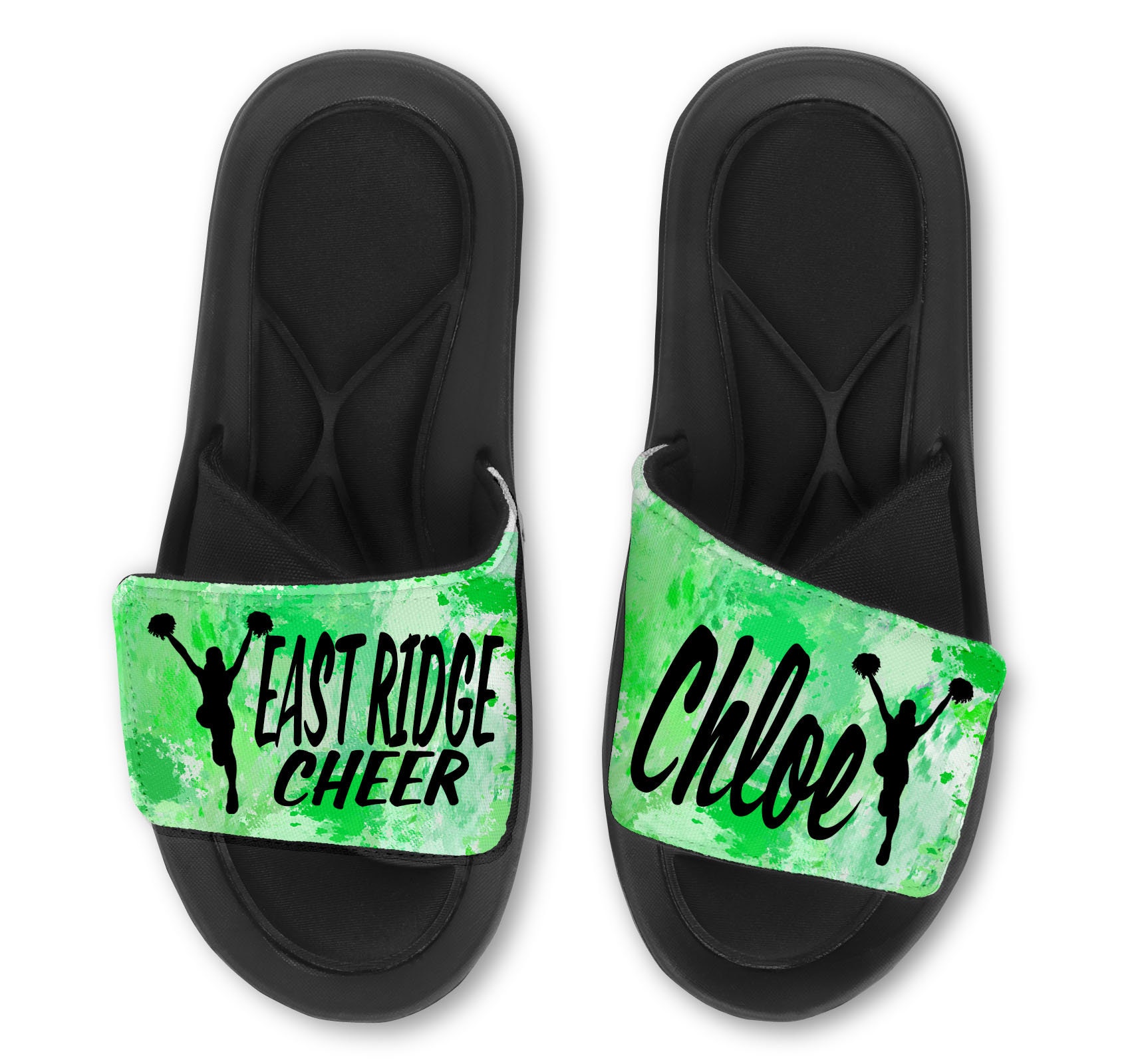 Personalized CHEER Slides POMS Custom Slides CHEERLEADING - Etsy.de