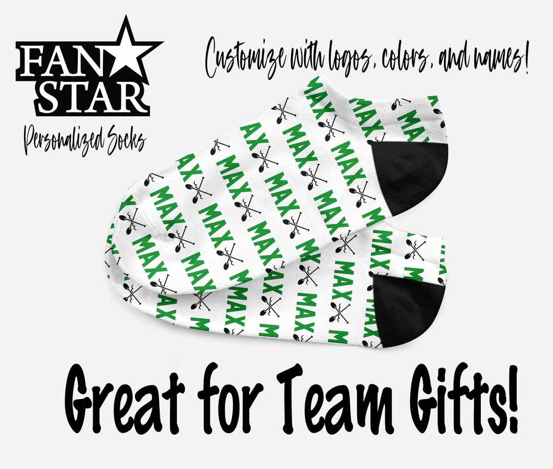 Personalized Crew Ankle Socks, Custom Crew Ankle Socks, Great Team Gift ...