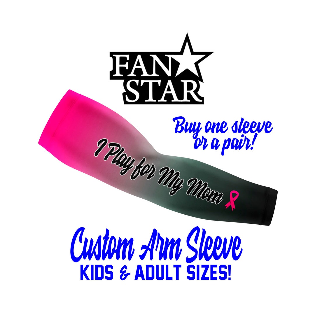 Personalized Breast Cancer ARM Sleeve, Breast Cancer Ombre Awareness ...
