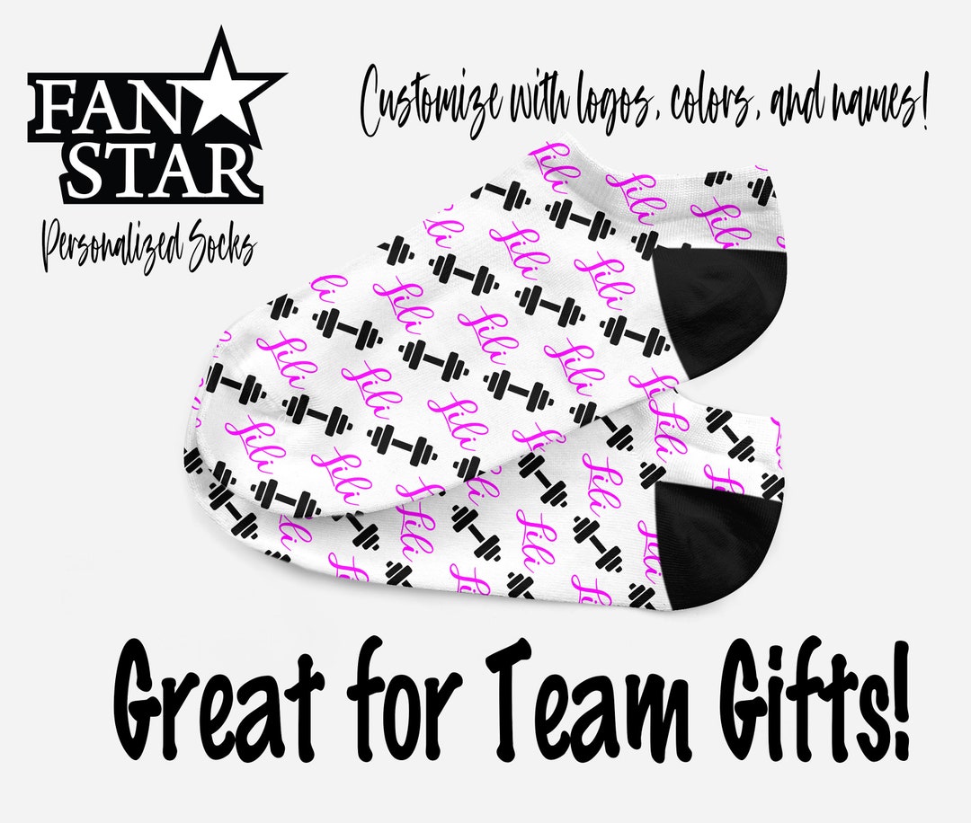 Personalized Weightlifting Ankle Socks, Custom Weights Ankle Socks ...