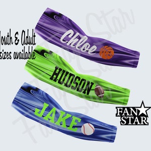 Personalized Arm Sleeves for Baseball, Basketball, Football Custom ...