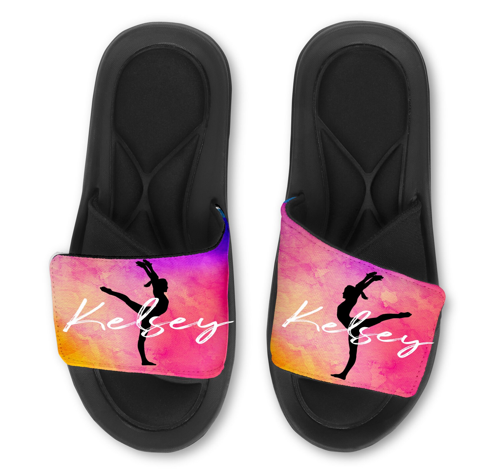 Personalized Custom Gymnast Slides Flip Flops Sandals With - Etsy UK