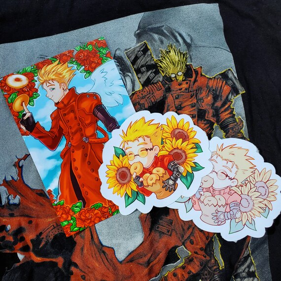 Vash the Stampede Sticker and Print - Etsy