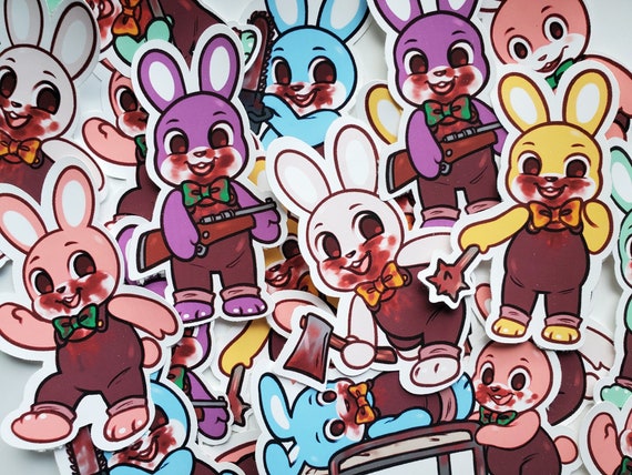 Robbie the Rabbit Stickers | Etsy