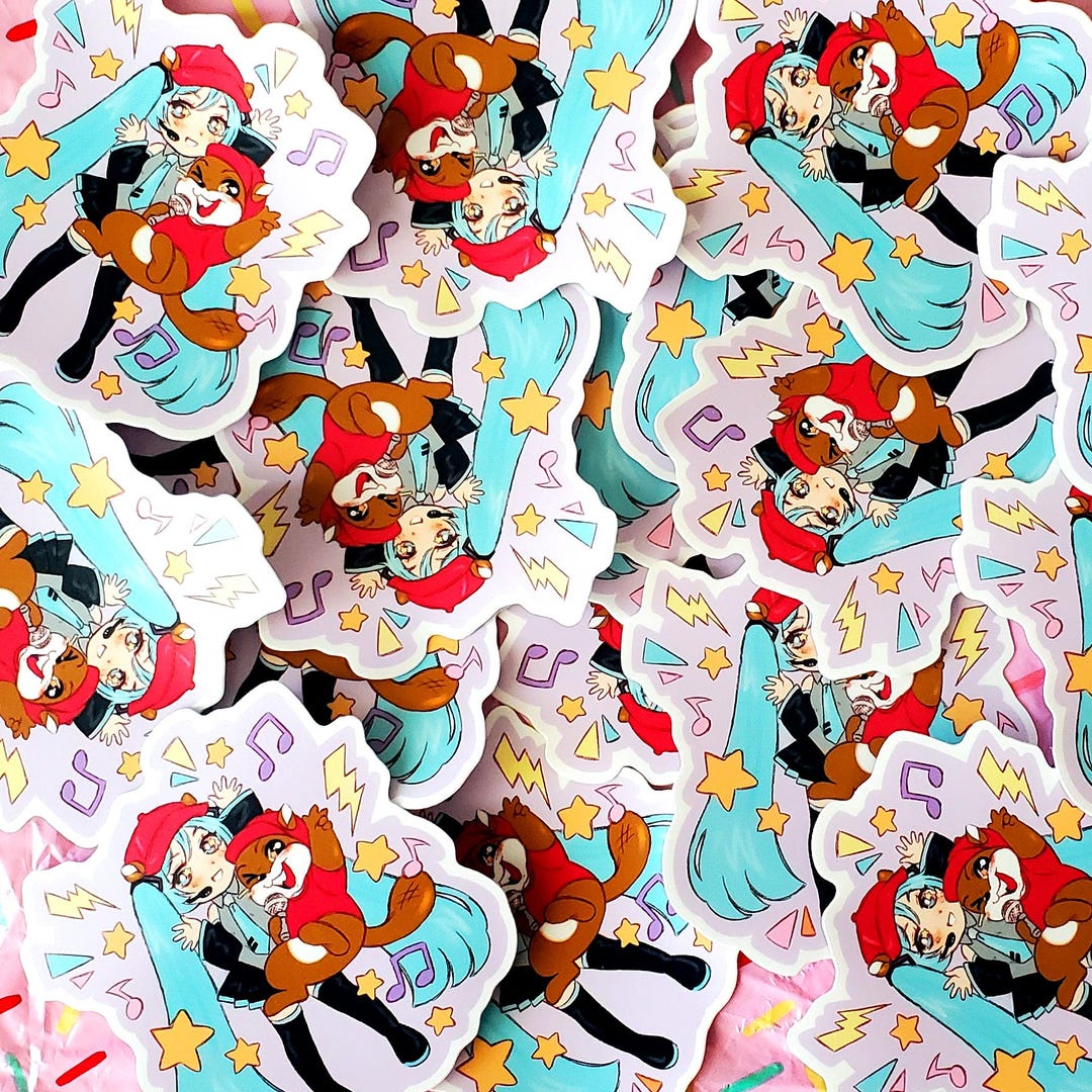 B X Migu Vinyl Sticker - Etsy