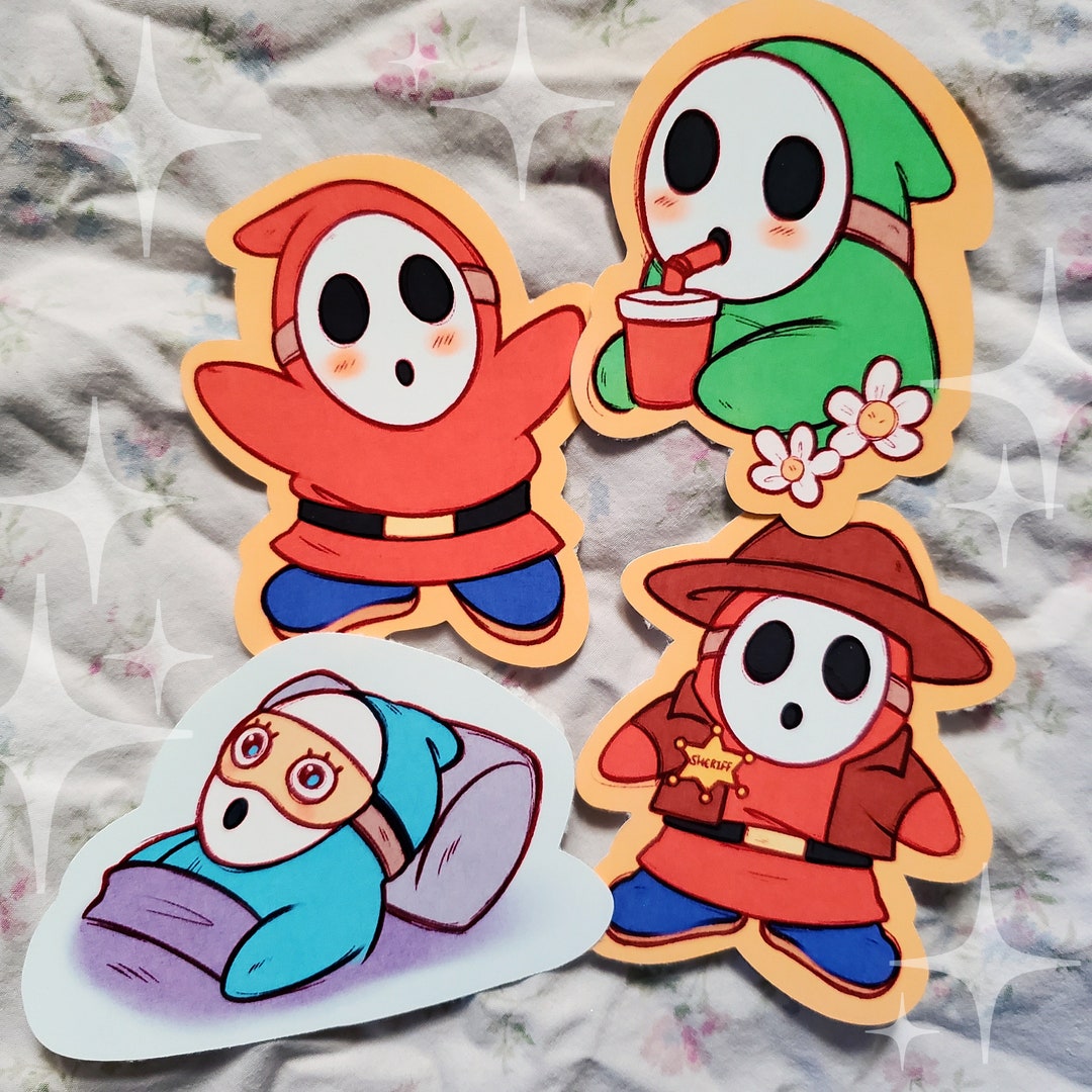 Shy Guys Sticker Set - Etsy