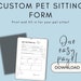 Pet Sitter Notes, Instructions for Cat Sitter, Dog Walker Guidelines ...