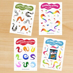 Worm Themed Sticker Sheet - Etsy
