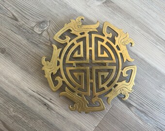 Chinese Brass Trivet - Etsy