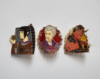 BG3 Pins Baldur's Gate 3 Inspired Enamel Pins Astarion, Gale, Wyll ...