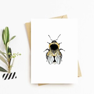 Bumblebee Greeting Card Bumblebee Card Artisan Cards - Etsy