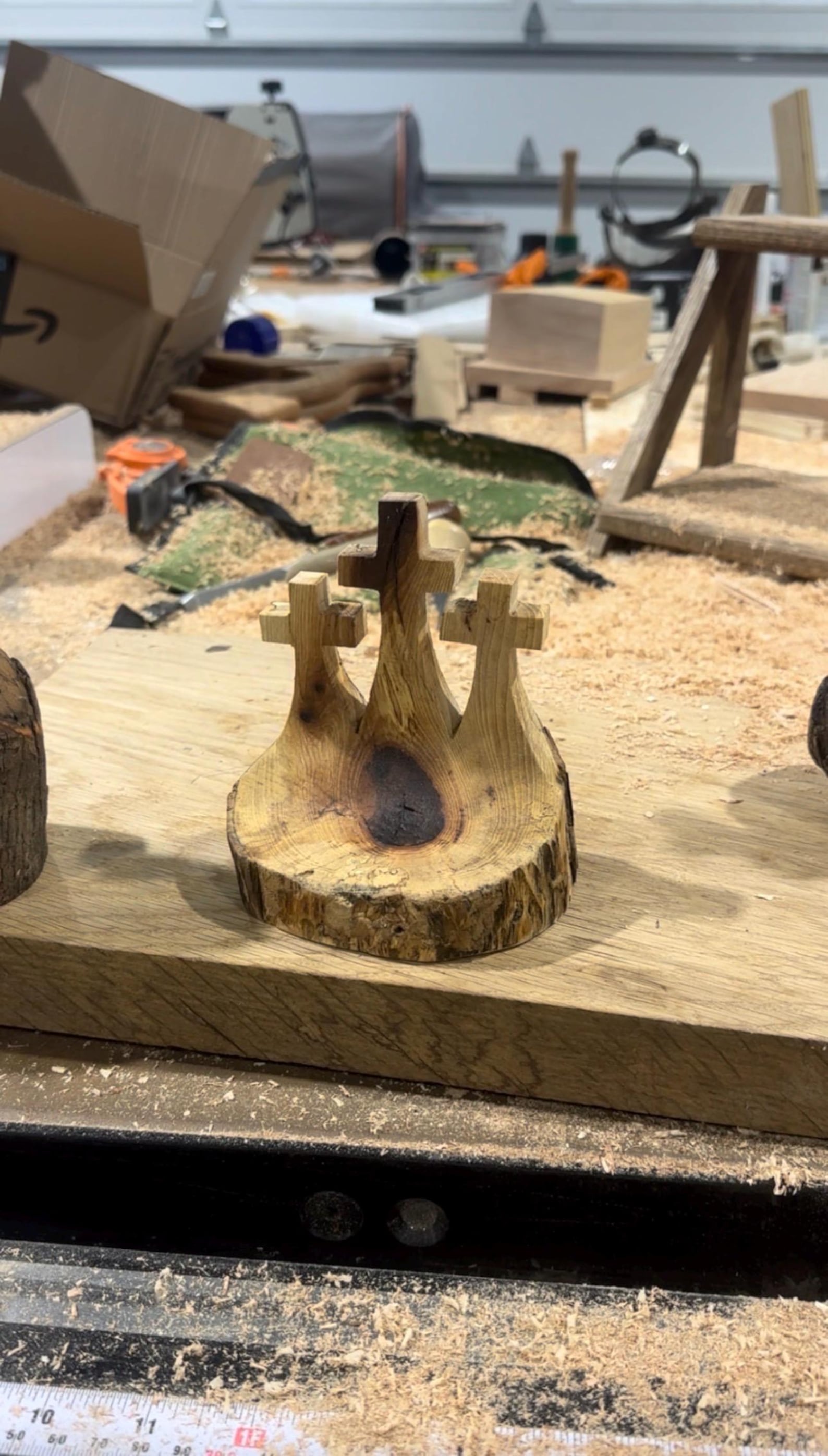 Handcrafted Wooden Log Calvary Crosses – Christian Decor – Faith Gift ...