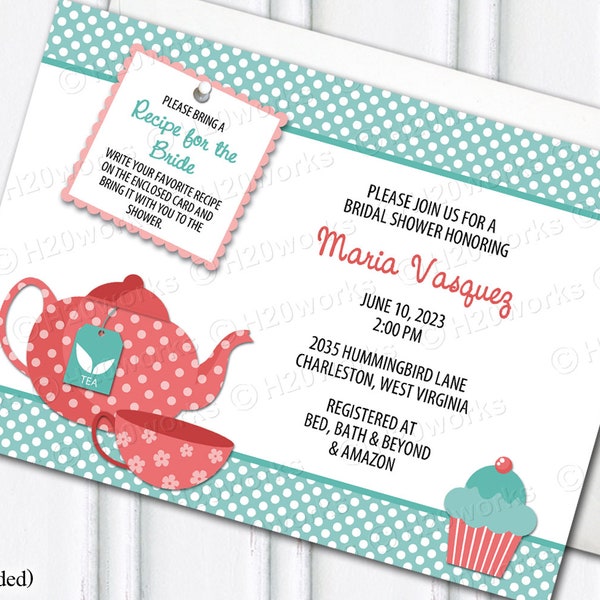 Kitchen Tea Cards - Etsy