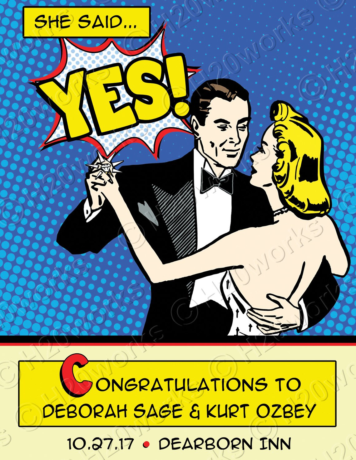 Comic Book Save the Date Comic Strip Geek Wedding - Etsy