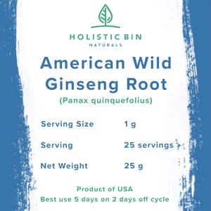 Wild American Ginseng Powder: Organic Appalachian Supplement - Etsy