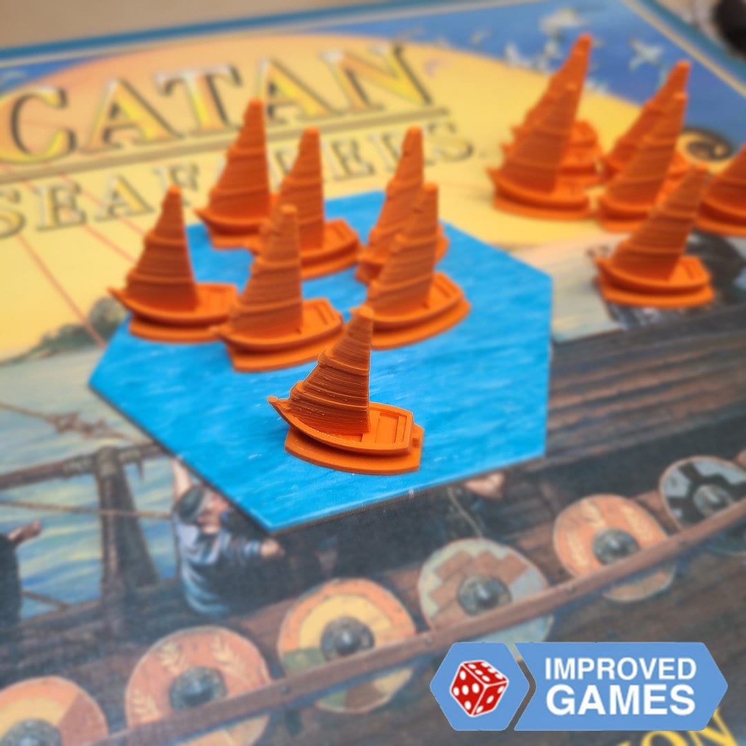 Catan Seafarers Pieces Orange 1 Player Set - Etsy