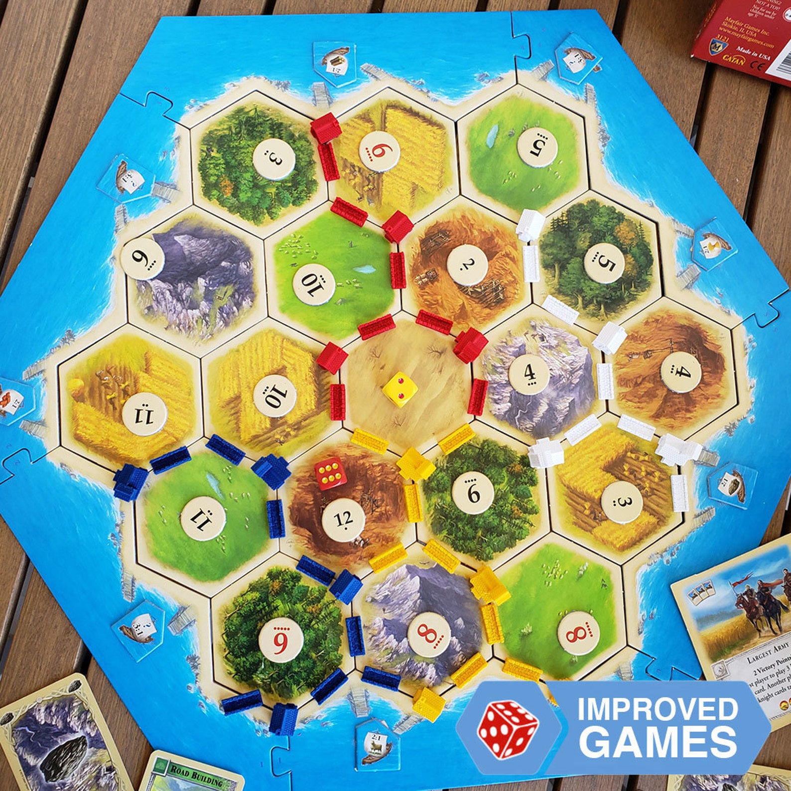 Catan piezas detalladas para 6 jugadores y 1 ladrón - Etsy España