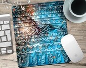 Galaxy Aztec Mouse Pad Blue Galaxy Aztec Geometric Mouse Pad - Etsy