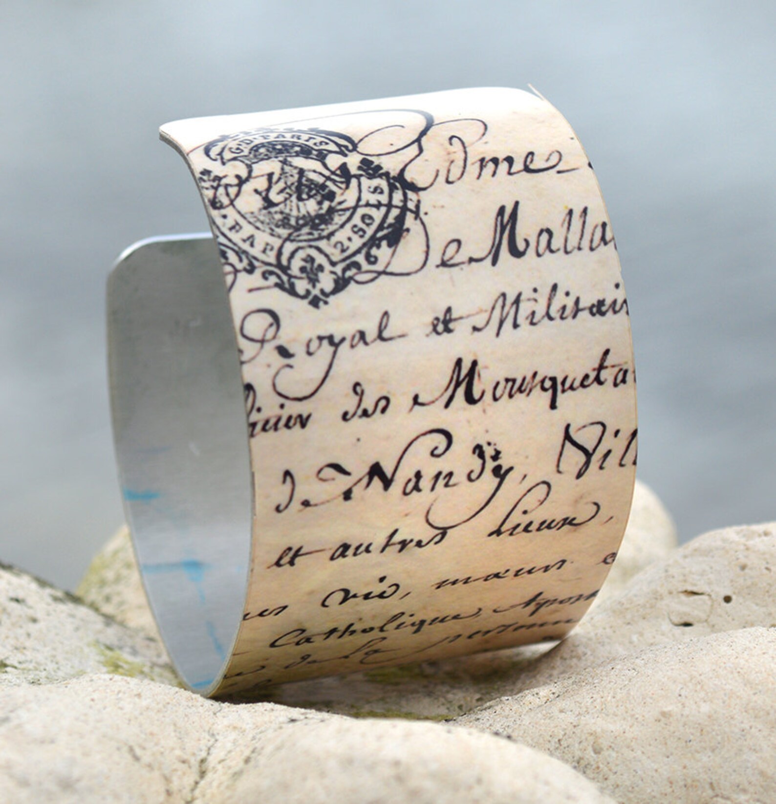 Old French Letter Cuff Vintage Letter Cuff Distressed Wood - Etsy