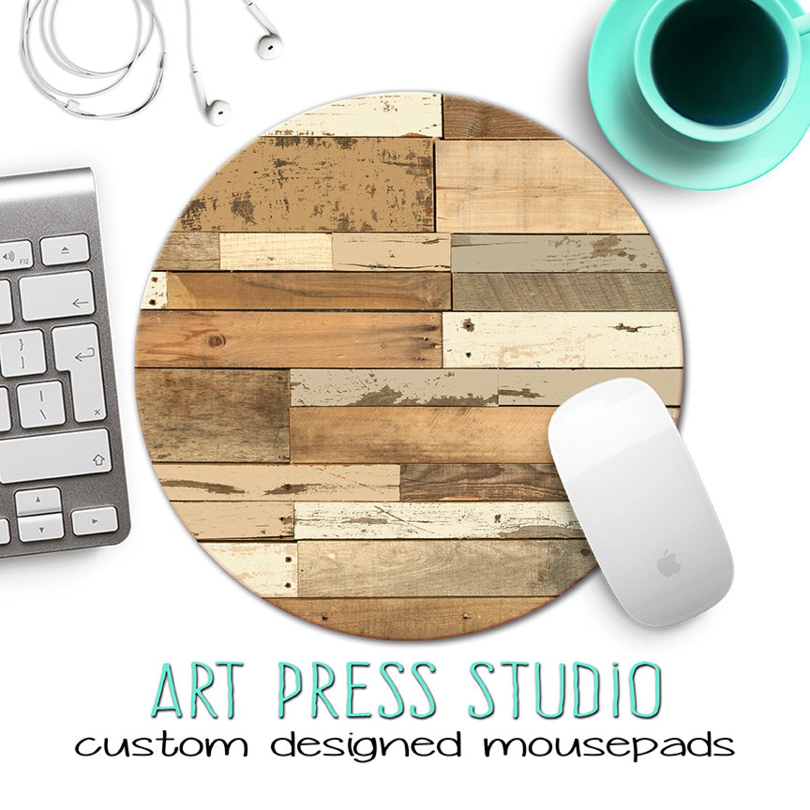 Wood Mouse Pad Reclaimed Wood Mousepad Distressed Wood | Etsy