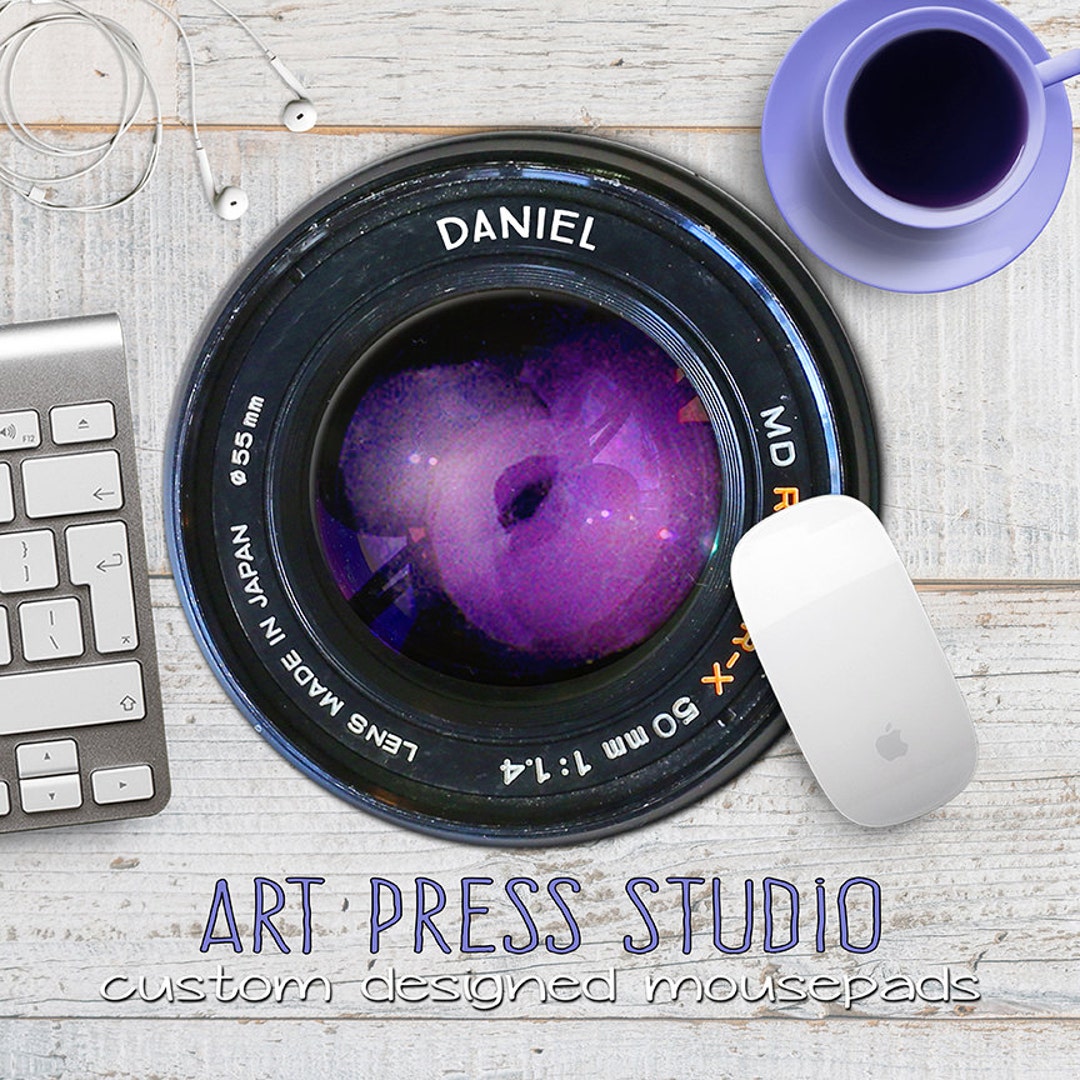 Camera Lens Mousepad, Personalized Retro Camera Lens, Lens Mouse Pad ...
