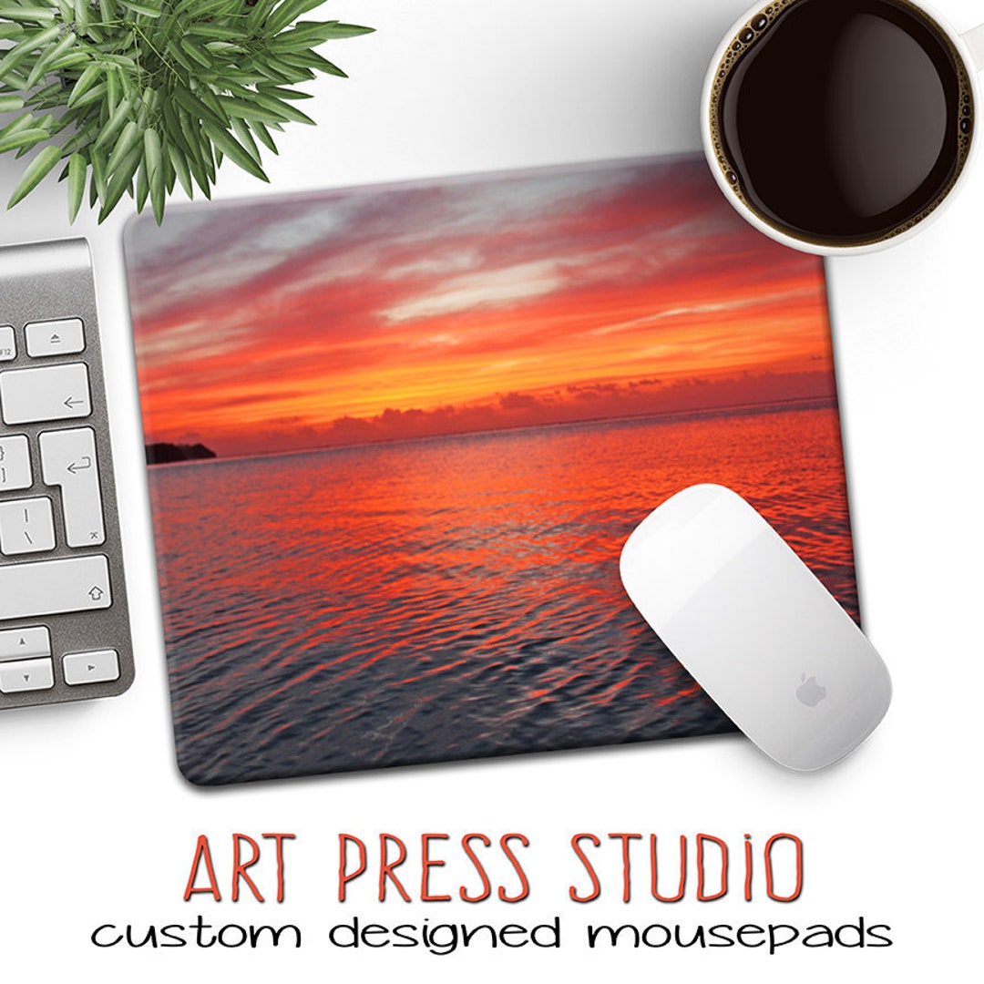 Beach Sunset Mouse Pad, Sunset Mouse Pad, Sunset Beach Mousepad ...