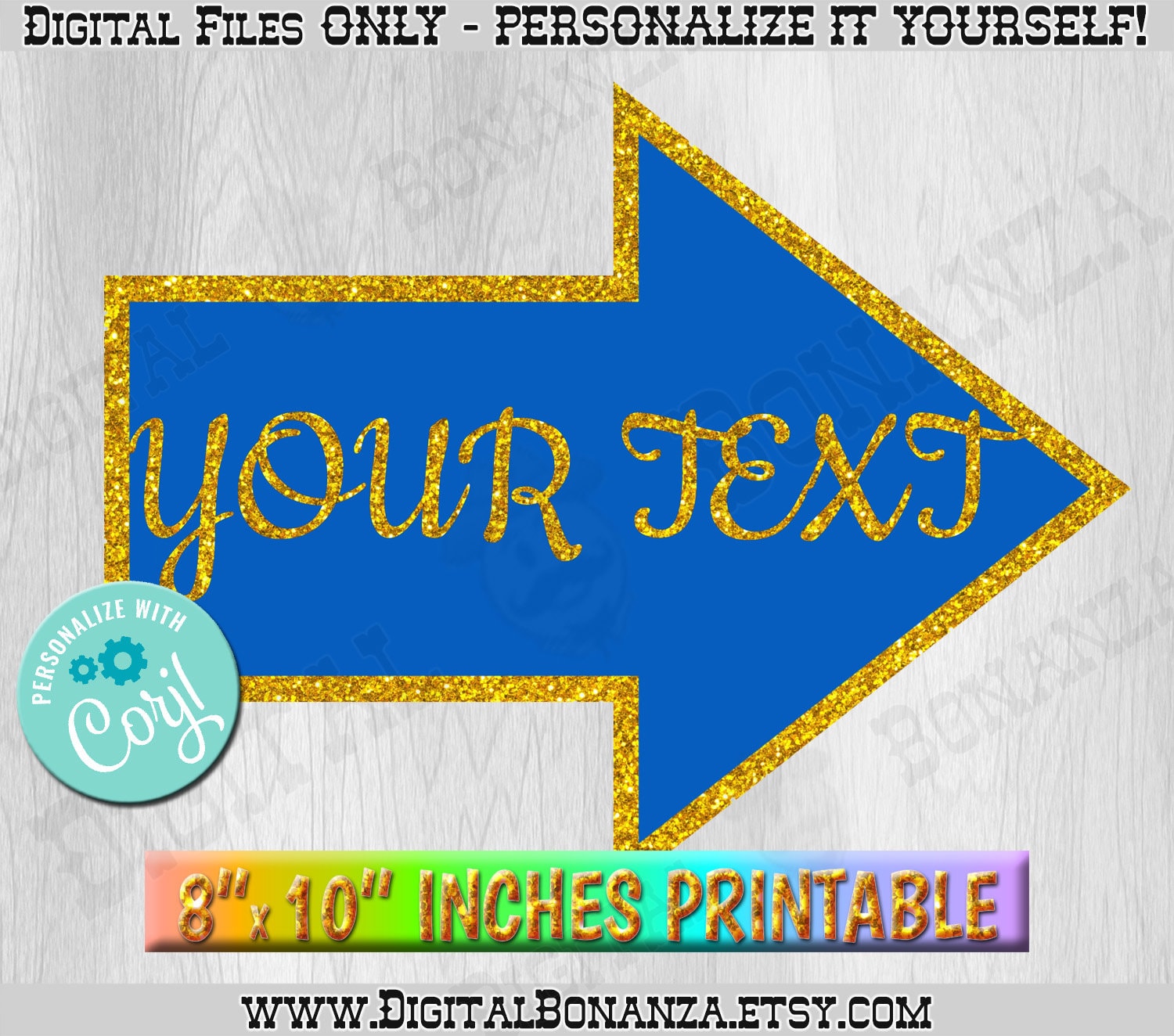 Editable Photo Booth Props Add Your Text. Gold Glitter and Any - Etsy