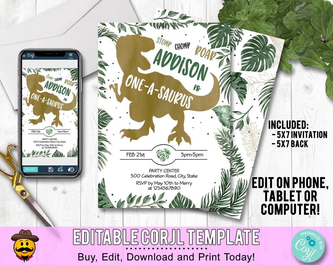 Invitación imprimible del 1er cumpleaños, un niño de invitación de ...