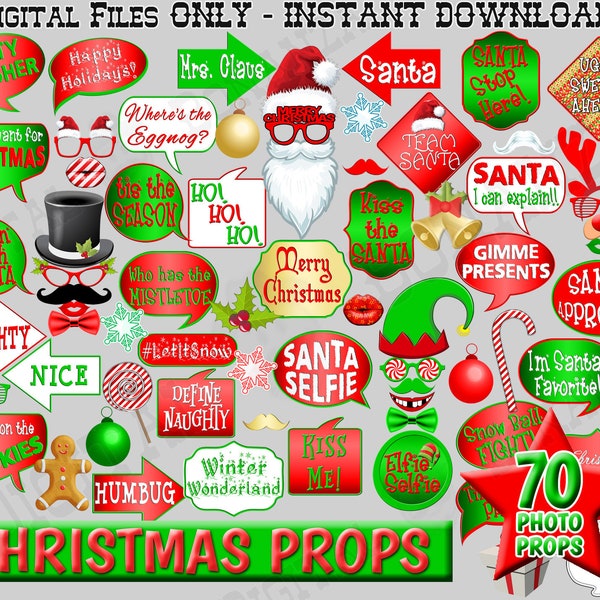 Christmas Photo Booth Decorations - Etsy