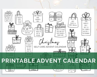 Digital Download christmas Self Care Printable | Etsy