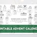 Digital Download Printable Reverse Advent Charity Giving Calendar - Etsy