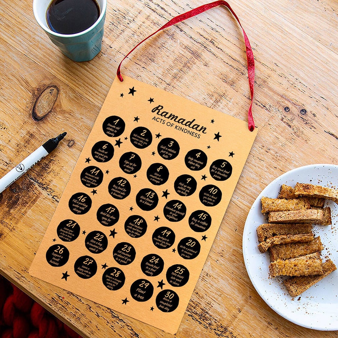 Ramadan Acts of Kindness Reusable Calendar - Etsy