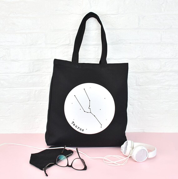Star Sign Constellation Tote Bag Aries Taurus Gemini | Etsy