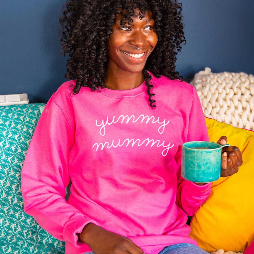Women's Slogan Sweatshirt 'yummy Mummy' Mum Jumper - Etsy