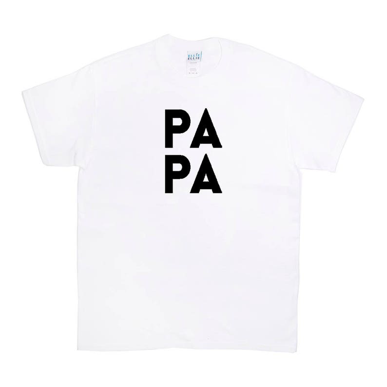 Slogan Dad 'PAPA' Men's T-shirt - Etsy