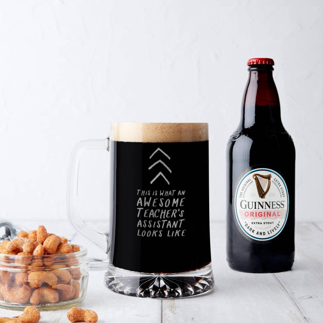 Awesome Teacher Beer Tankard Glass - Etsy