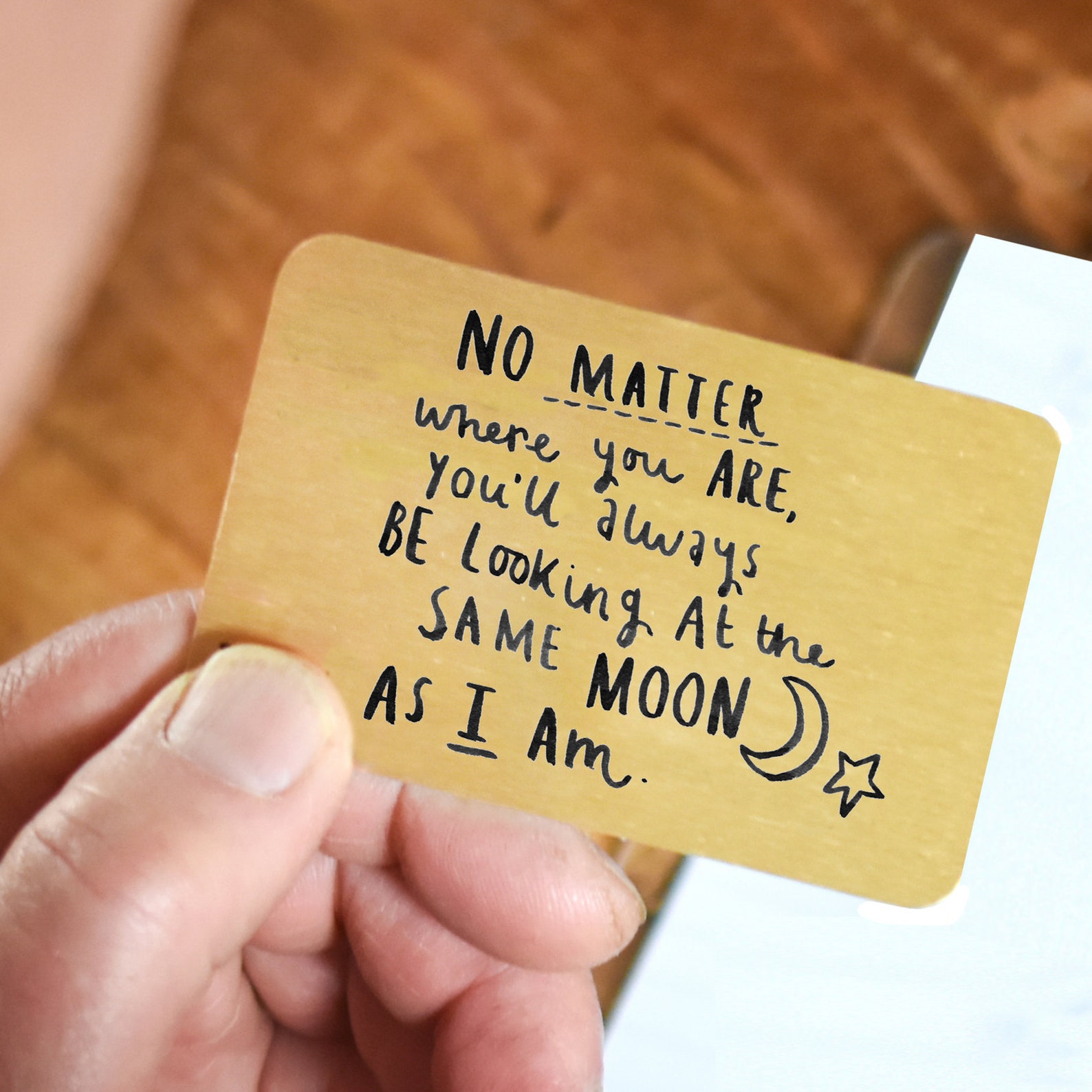 Long Distance Relationship Keepsake Card 'No Matter Where | Etsy