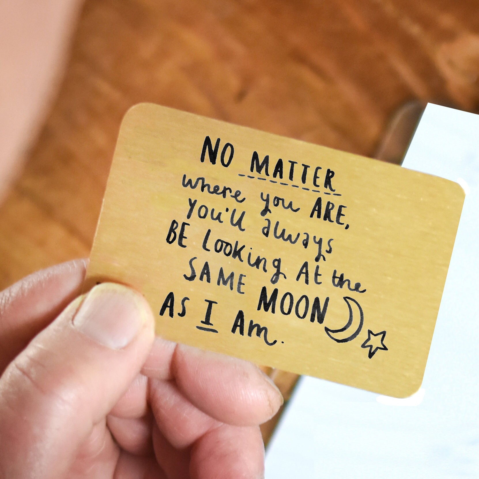 Long Distance Relationship Keepsake Card 'No Matter Where | Etsy