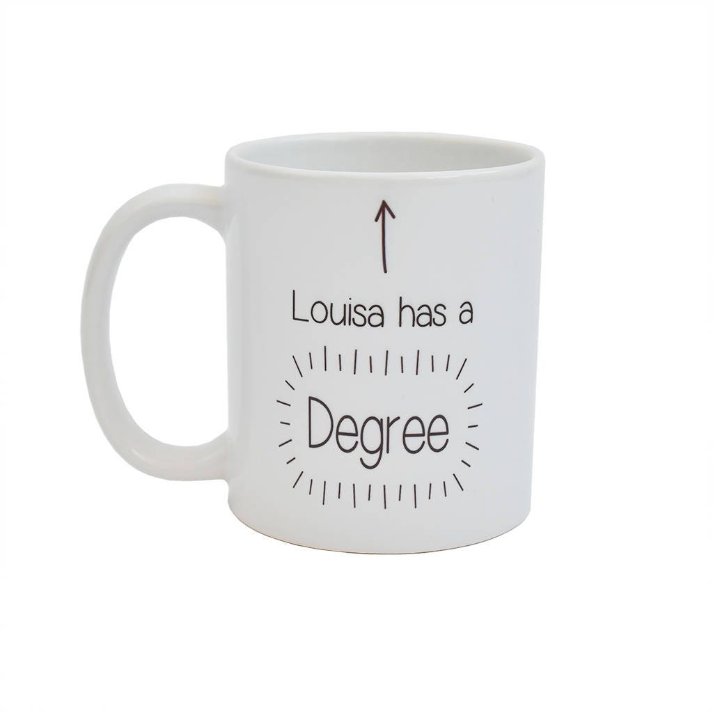 Graduation Personalised Name 'i've Got A Degree' Ceramic Mug - Etsy