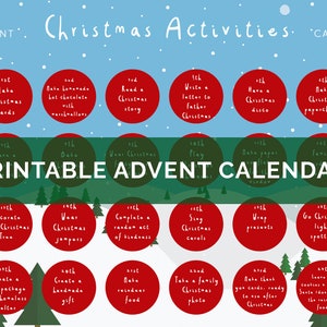 Digital Download Children's "christmas Activities" Printable Advent ...