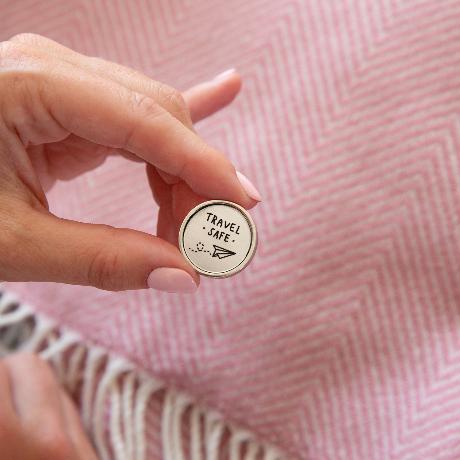 Pocket Token Keepsake 'Travel Safe' | Etsy