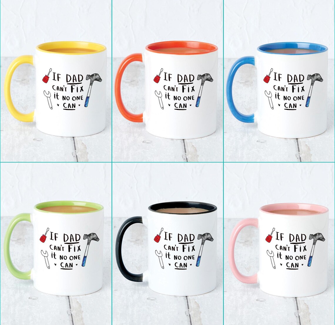 Dad Mug 'if Dad Can't Fix It, No One Can!' - Etsy UK