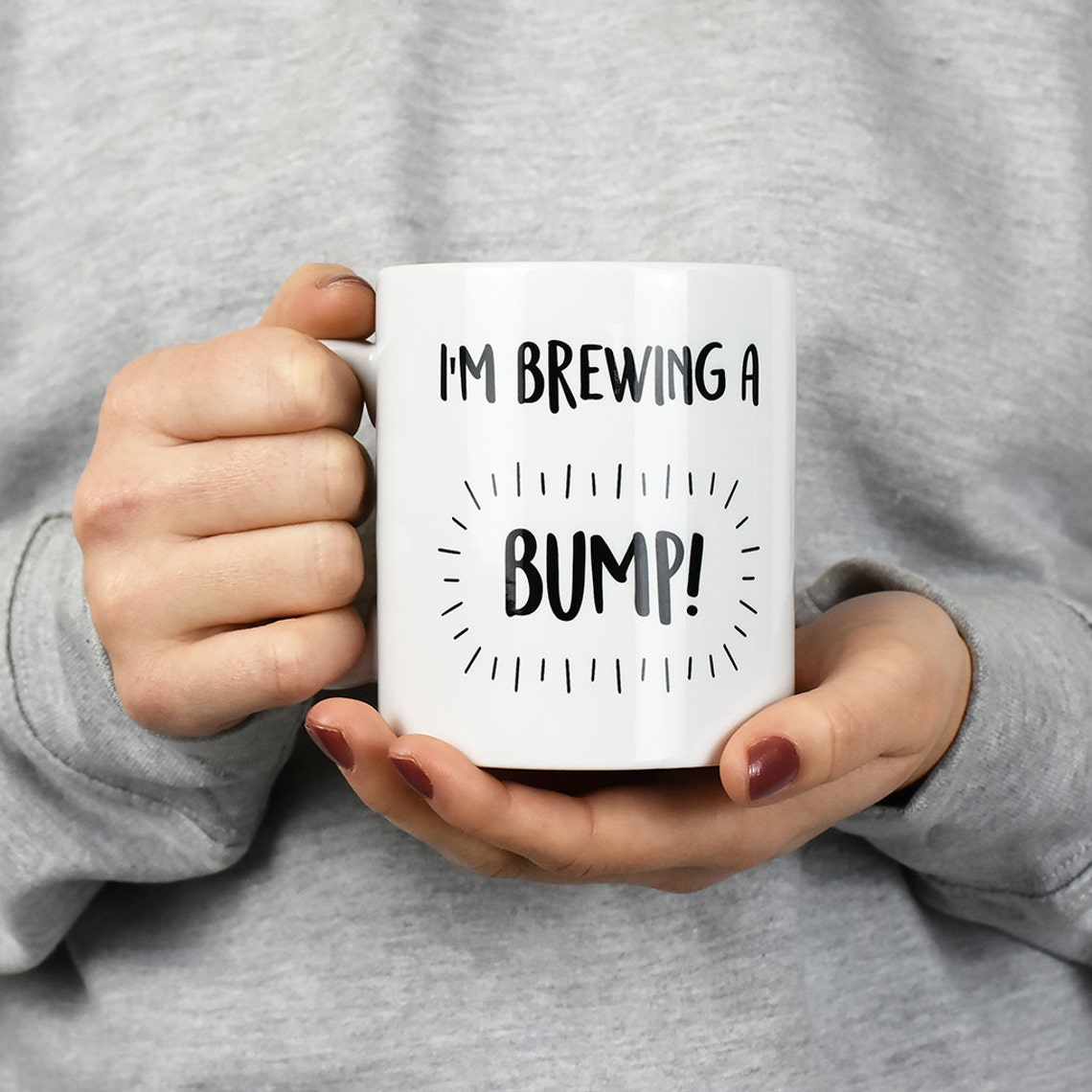 Mum to Be 'i'm Brewing A Bump' Ceramic Mug - Etsy